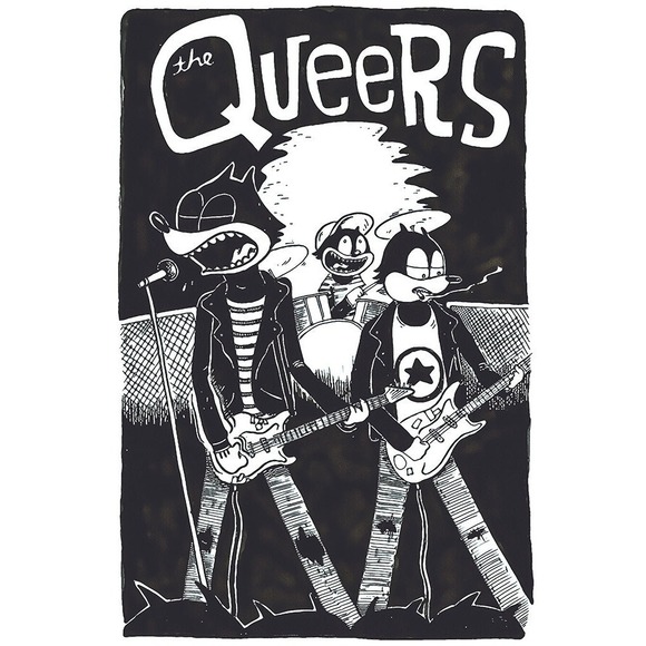 PosterGifts185 | Art | The Queers Pop Punk Black And White Poster ...